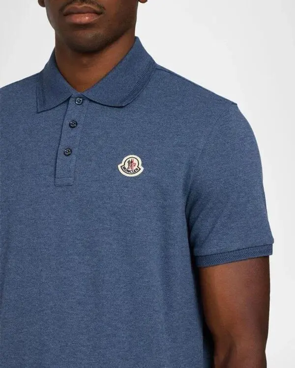 Moncler Apos;s Chest-logo Pique Polo Shirt