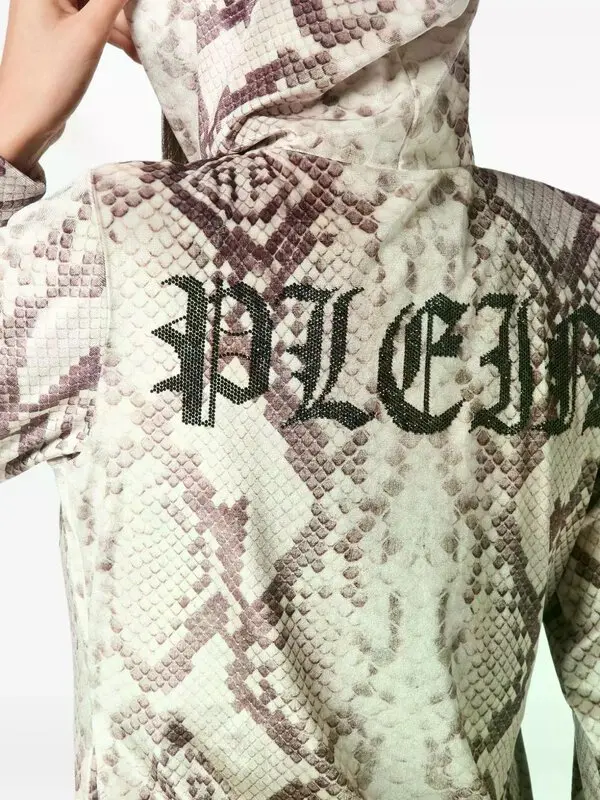 Philipp Plein Python-print Zip-up Hoodie