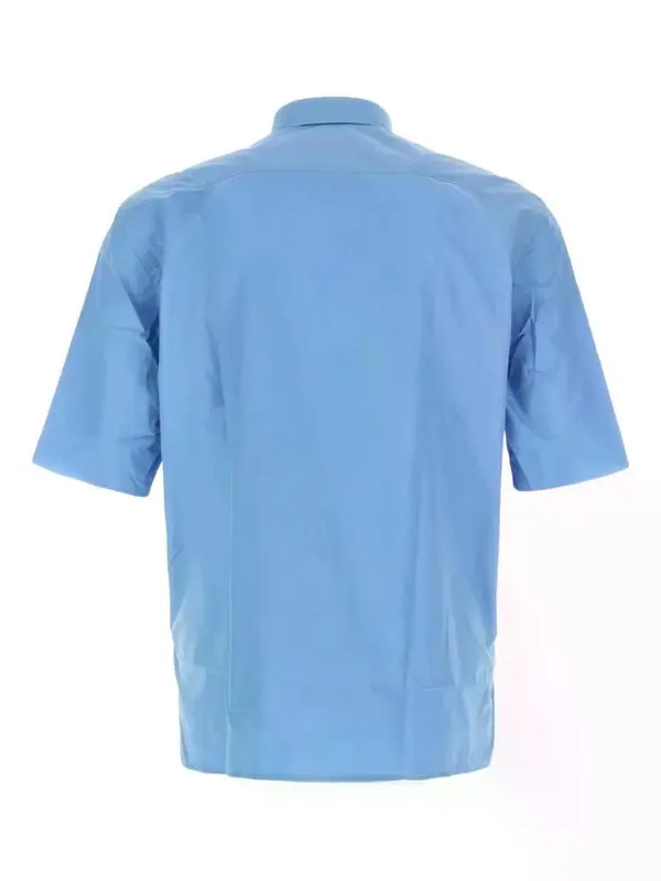 NAMACHEKO Patch-pocket Poplin Shirt - Blue
