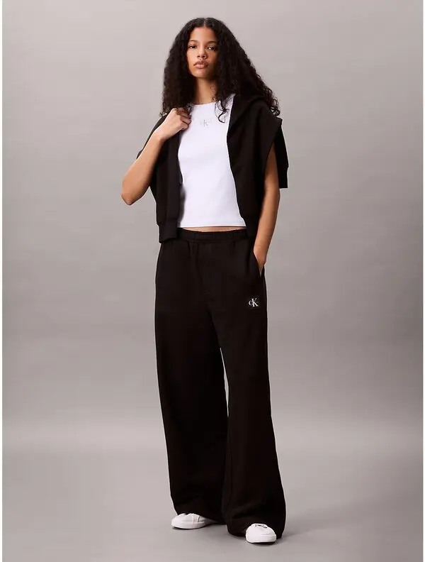 Calvin Klein French Terry Relaxed Fit Sweatpants - Black