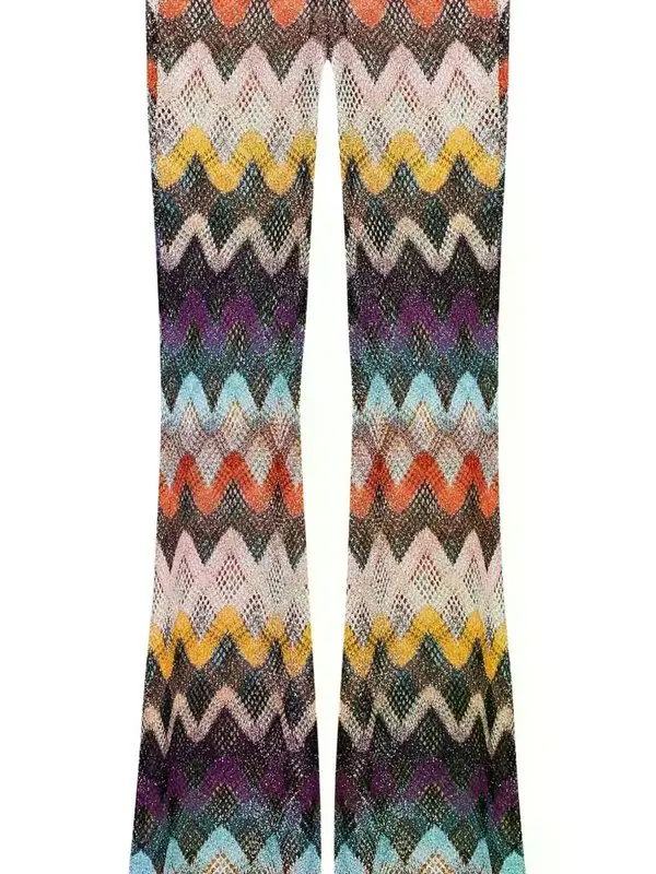 Missoni Chevron-pattern Knit Trousers