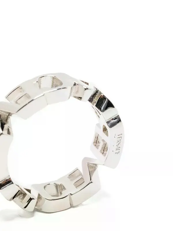 Versace Logo Ring - Silver