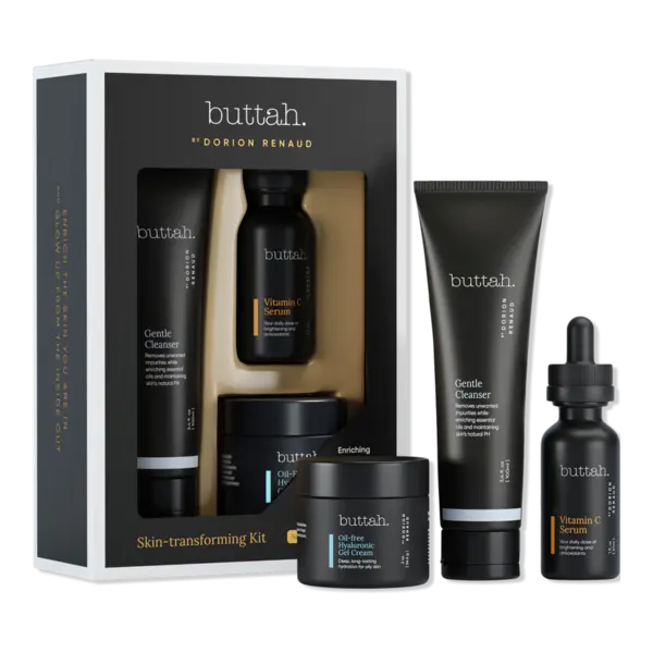 BUTTAH SKIN 3 Piece Skin Transforming Set With Oil Free Hylaluronic Gel - One-color
