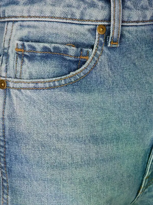 Khaite Danielle Stretch-cotton Jeans - Blue