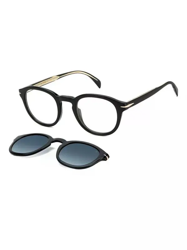 DB EYEWEAR BY DAVID BECKHAM Round-frame Glasses - Black