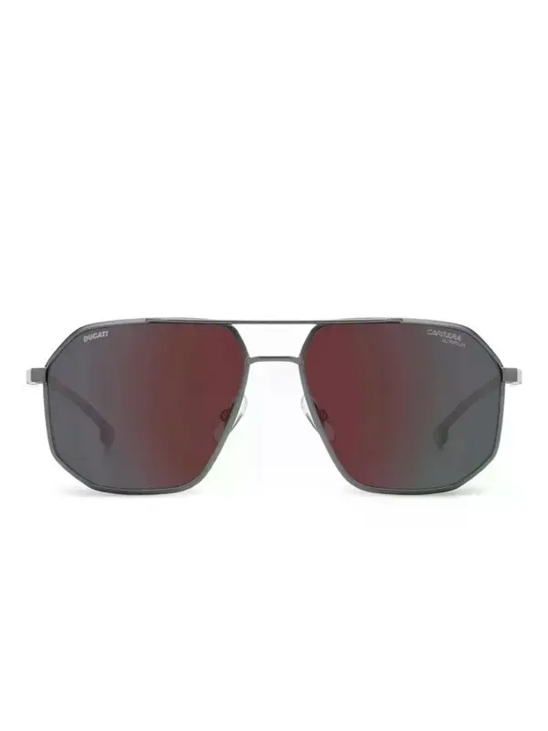 Carrera Eyewear Geometric Frame Sunglasses - Silver