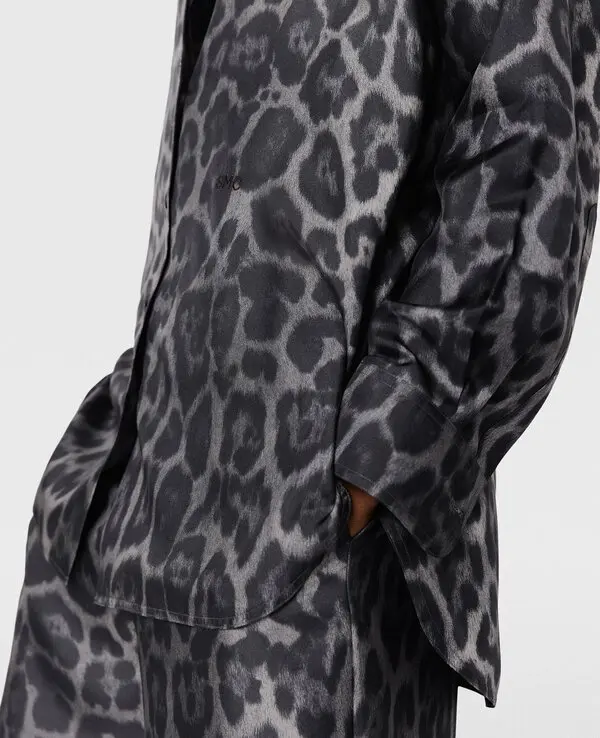 Stella McCartney Oversized Leopard Print Shirt