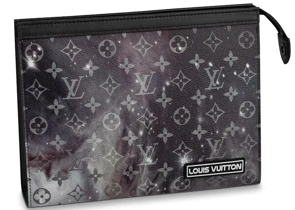 LOUIS VUITTON Monogram Galaxy Voyage Pochette Mm - Black