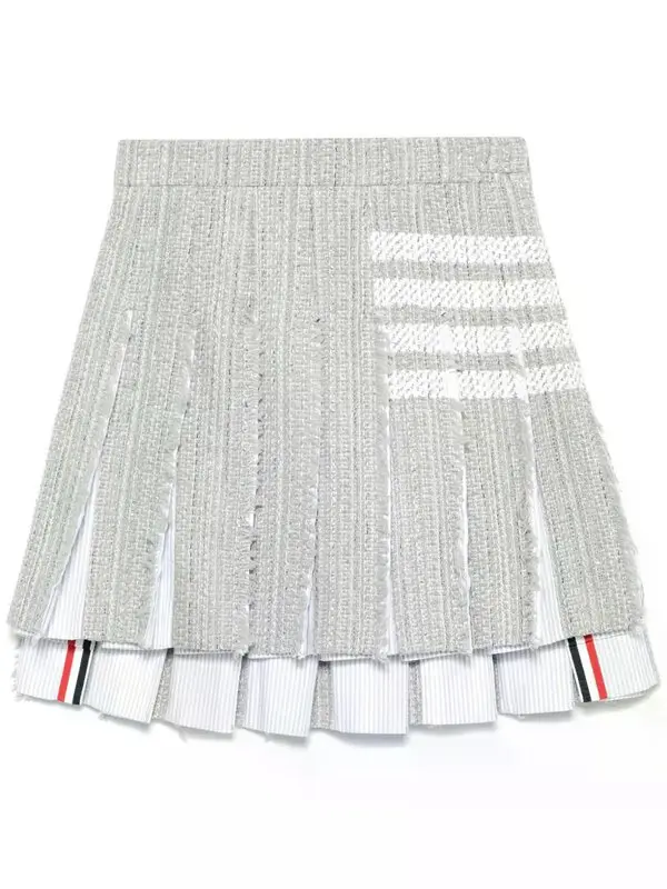 Thom Browne 4-bar Tweed Mini Skirt