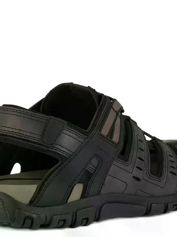 Geox Panelled Sandals - Black