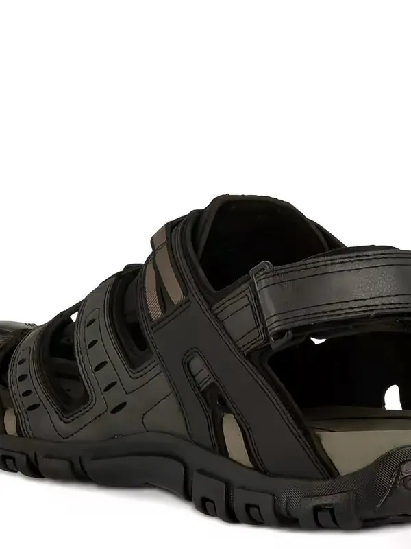 Geox Panelled Sandals - Black