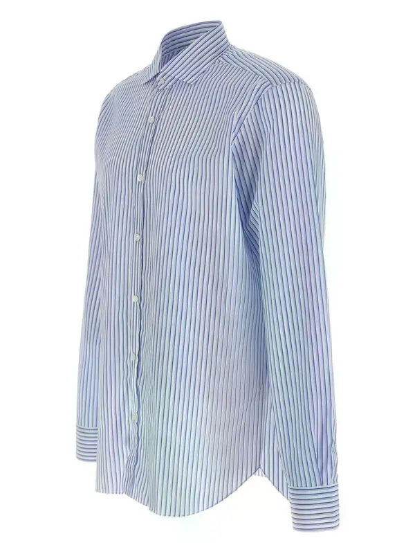 BARBA NAPOLI Striped Button-up Shirt