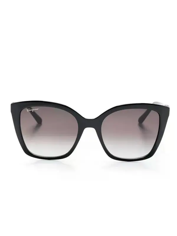 FERRAGAMO Gancini-embellished Oversized Sunglasses - Black