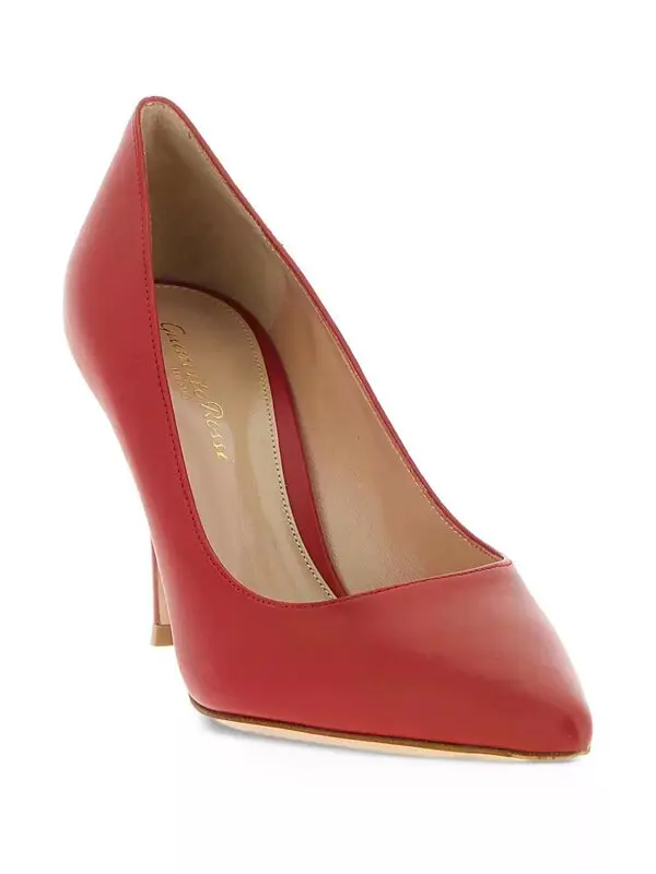 GIANVITO ROSSI 85mm Leather Heeled Pumps - Red