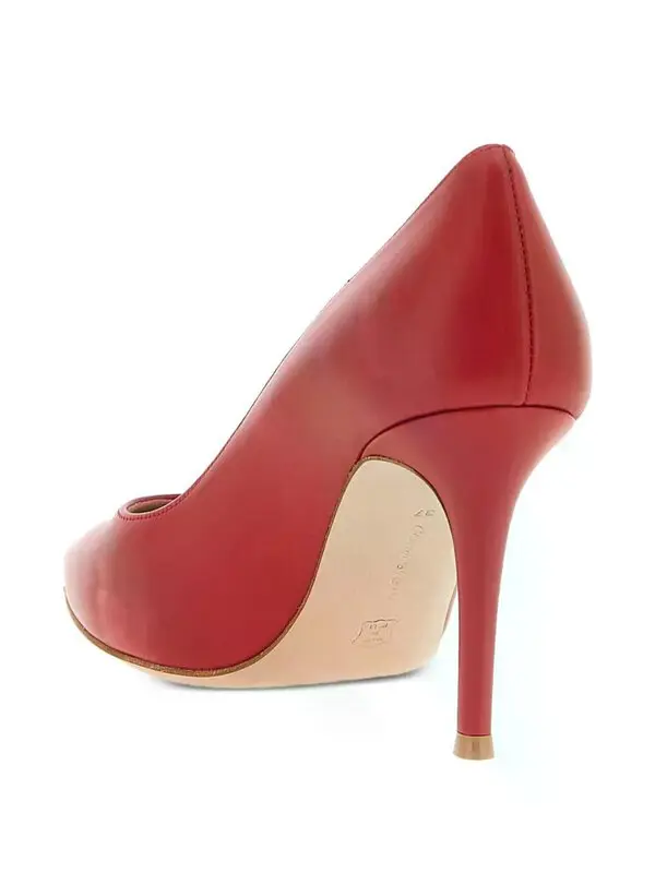 GIANVITO ROSSI 85mm Leather Heeled Pumps - Red