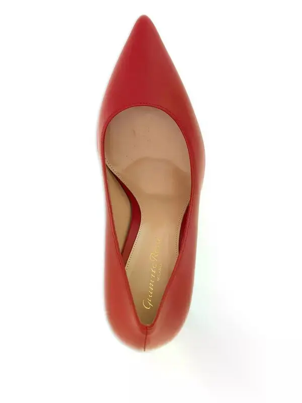 GIANVITO ROSSI 85mm Leather Heeled Pumps - Red