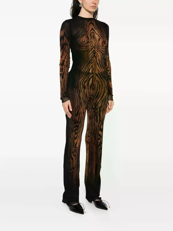 JEAN PAUL GAULTIER Abstract-pattern Print Trousers
