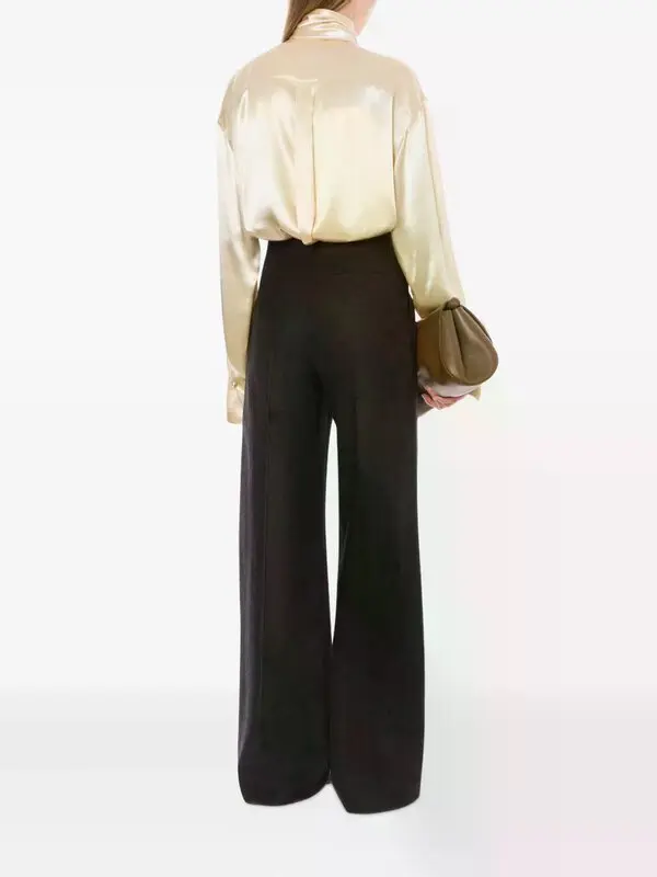 Alberta Ferretti Satin Blouse With Scarf