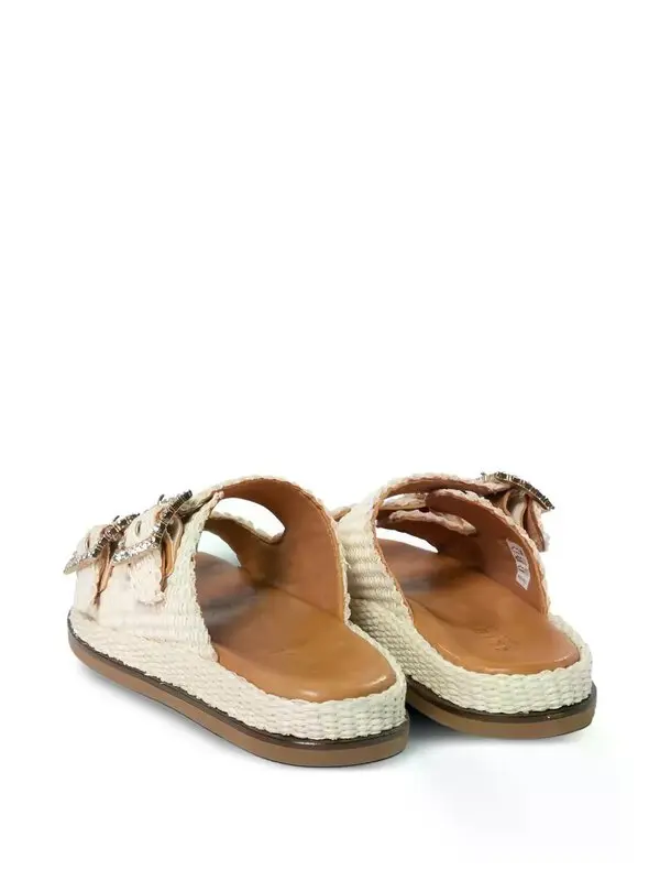 ALIBI Gretta Raffia Sandals - Neutrals