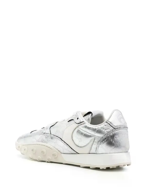 MARINE SERRE Tone Laminated Moonogram Panelled Sneakers