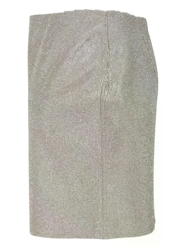 GAIA CANCIANI Embellished Zip-front Mini Skirt