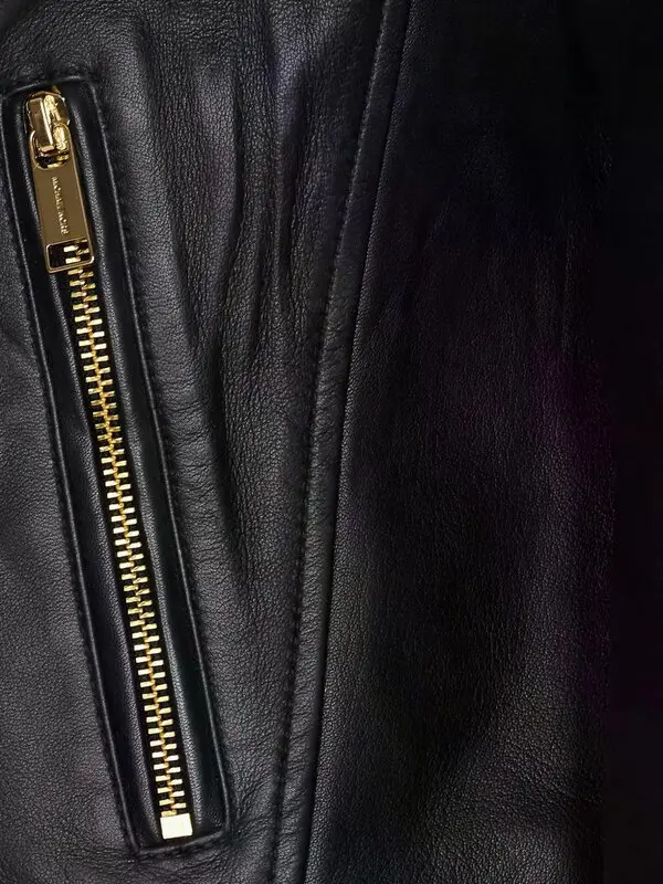 Michael Kors Zip-pocket Leather Jacket