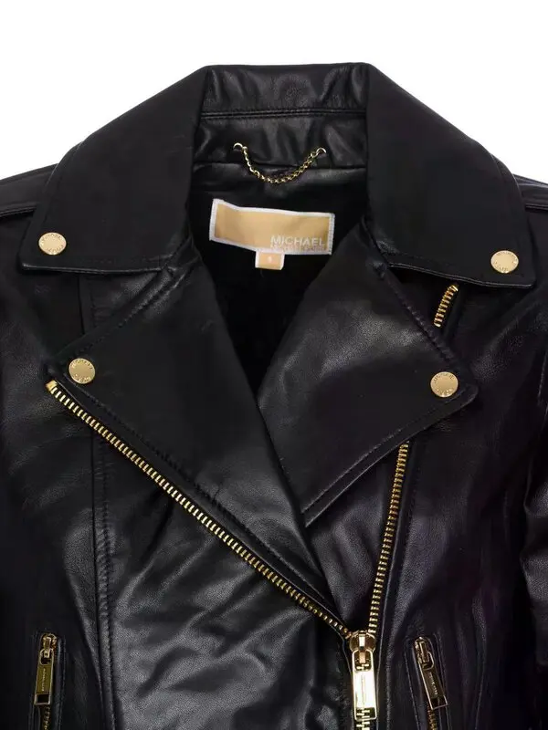 Michael Kors Zip-pocket Leather Jacket