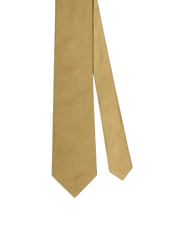 Robert Talbott Newman Seven Fold Silk Necktie - Gold