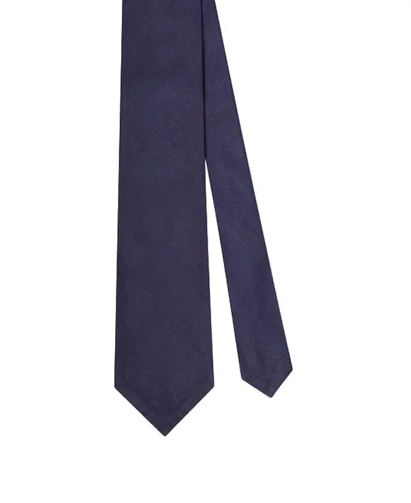 Robert Talbott Newman Seven Fold Silk Necktie - Navy