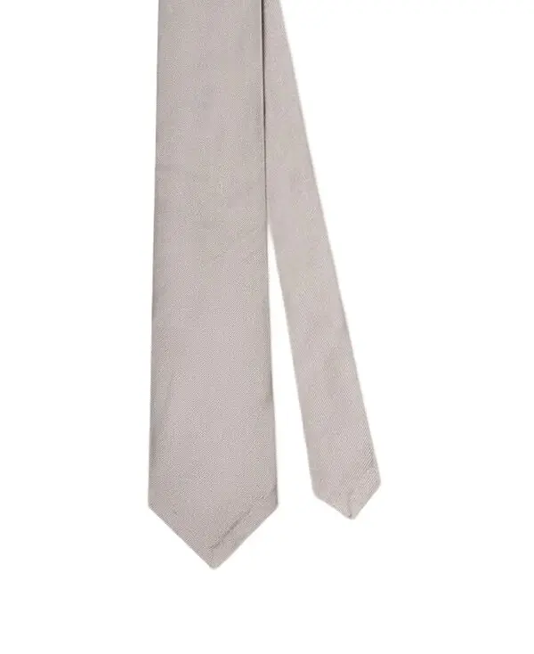 Robert Talbott Newman Seven Fold Silk Necktie - Silver