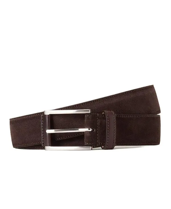 Robert Talbott Suede Lewis Belt - Coffee