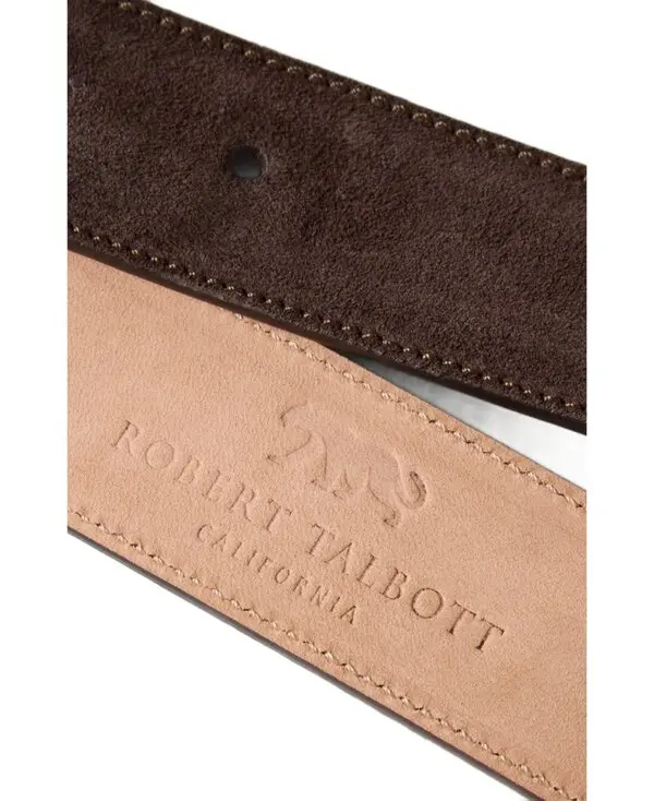 Robert Talbott Suede Lewis Belt - Coffee