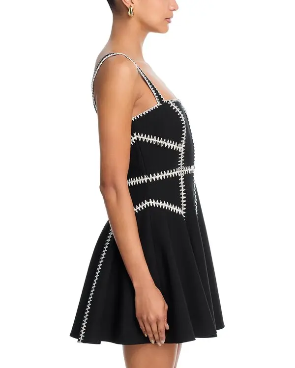 Cinq À Sept Jelena Dress - Black/ Gardenia