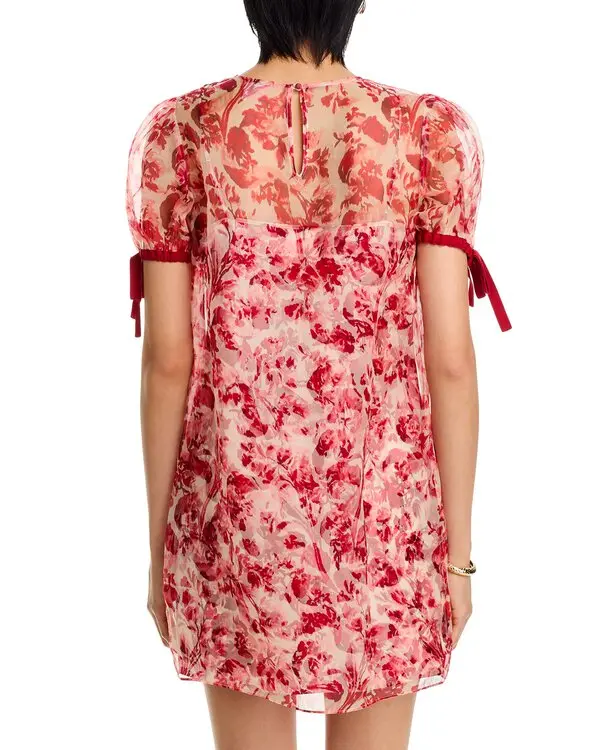 Cinq À Sept Floral Ribbons Junette Silk Dress