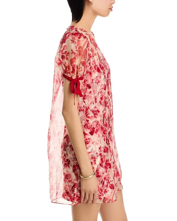 Cinq À Sept Floral Ribbons Junette Silk Dress