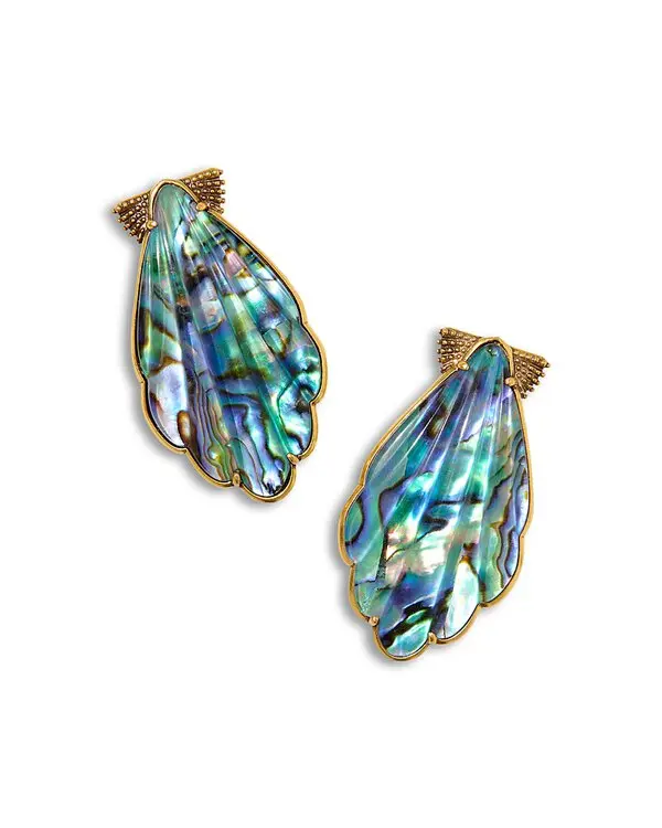 Kendra Scott Alexa Statement Earrings - Blue/gold