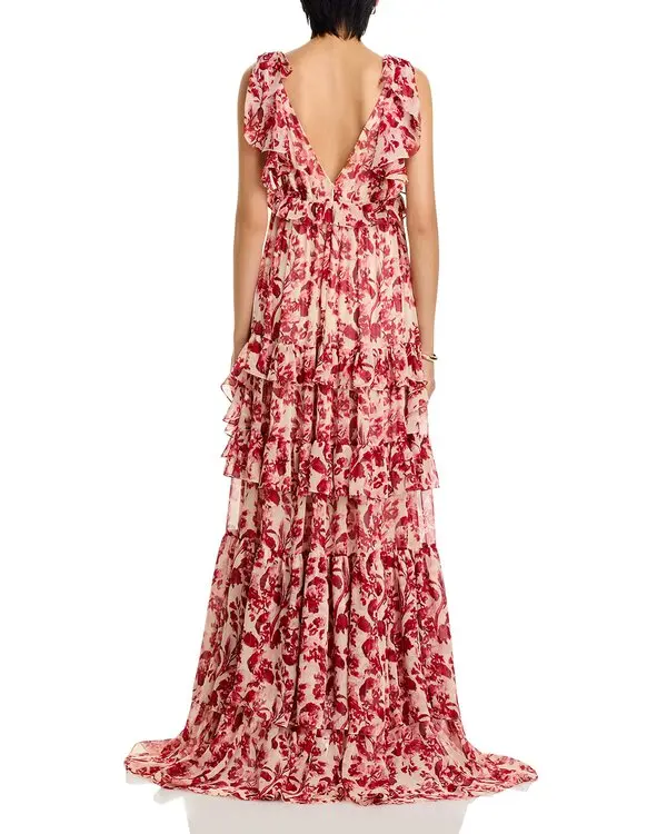 Cinq À Sept Floral Ribbons Omelia Gown