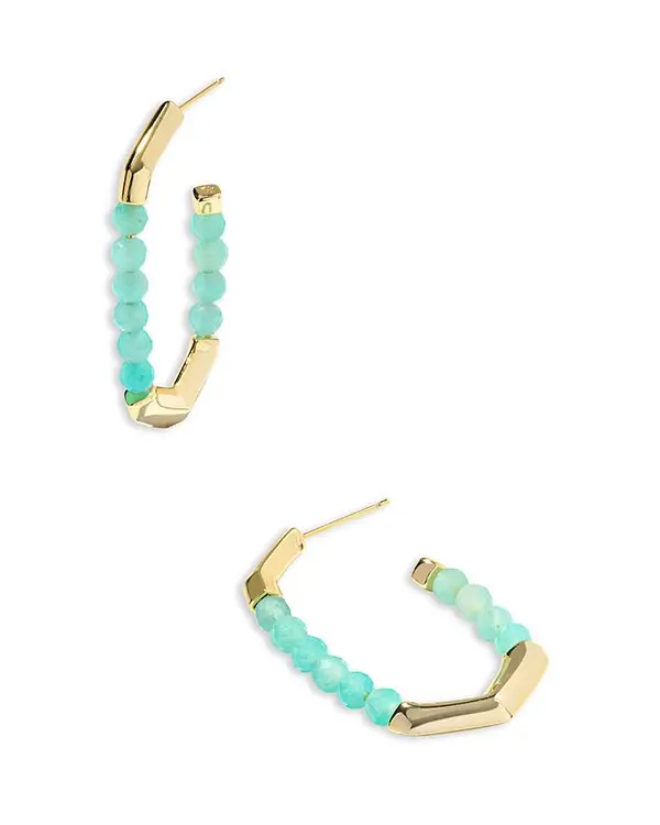 Kendra Scott Sylvia Hoop Earrings - Blue/gold