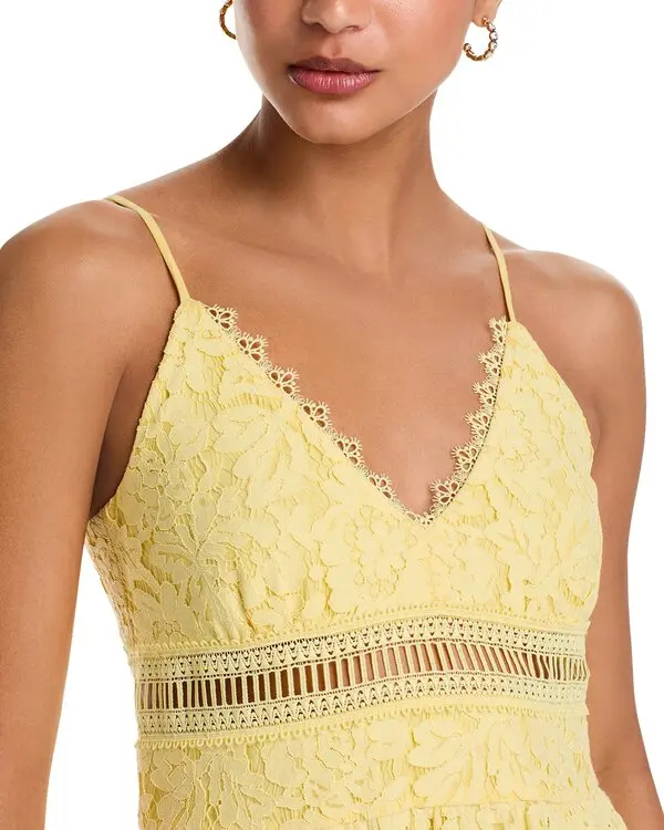 Generation Love Emma Lace Midi Dress In Citrine - 50% Off | Editorialist