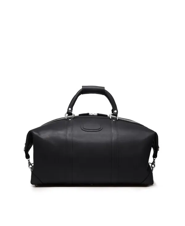 KORCHMAR Twain Leather Weekender Duffel Bag - Black