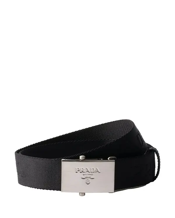 Prada Cotton Tape Belt - Black