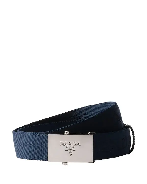 Prada Cotton Tape Belt - Blue