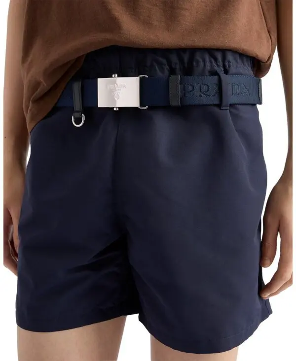 Prada Cotton Tape Belt - Blue