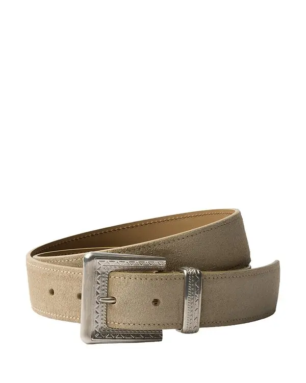 Prada Suede Belt - Neutral