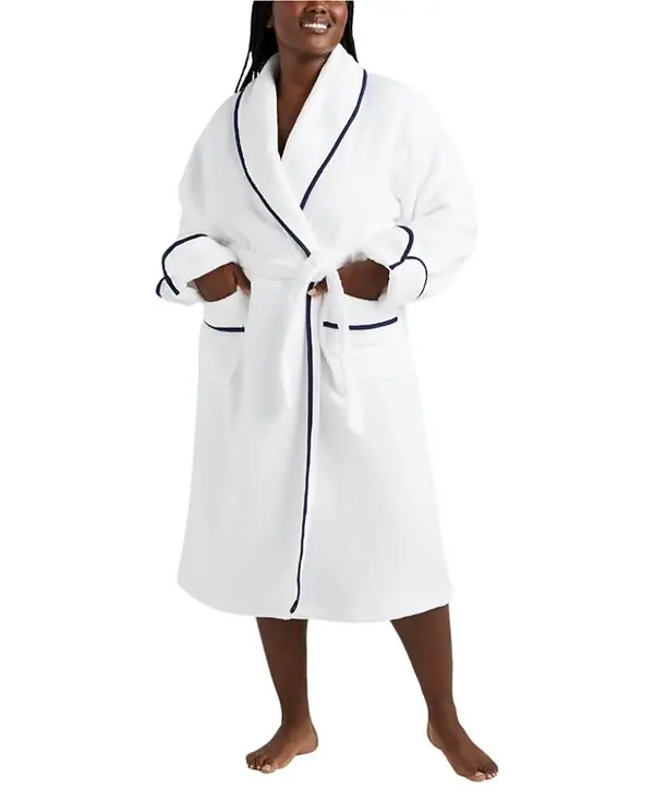 Hill House Home The Hotel Robe - Whitea And Navy
