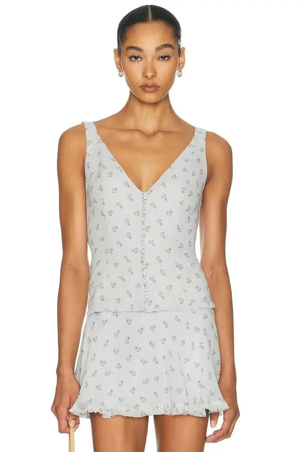 MIRROR PALAIS Berry Vest Top
