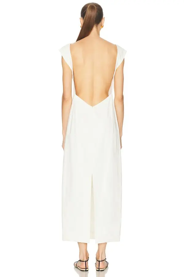 Khaite Ayame Dress - Chalk