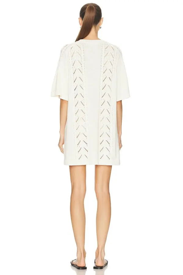 Loulou De Saison Arman Oversized Short Dress - Ivory