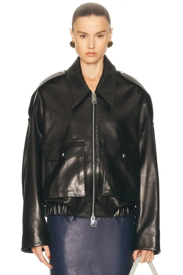 Khaite Owey Leather Jacket