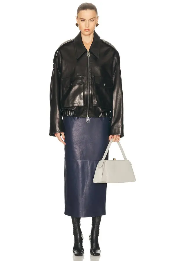 Khaite Owey Leather Jacket